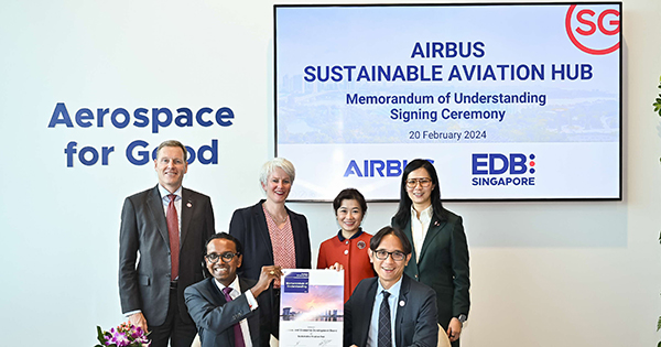 Airbus to launch Sustainable Aviation Hub in Singapore | Singapore EDB