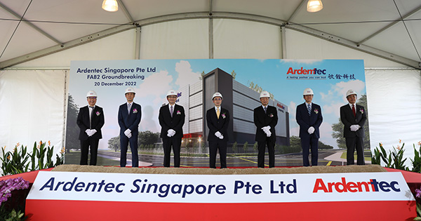 Ardentec breaks ground for a new test facility in Singapore | Singapore EDB
